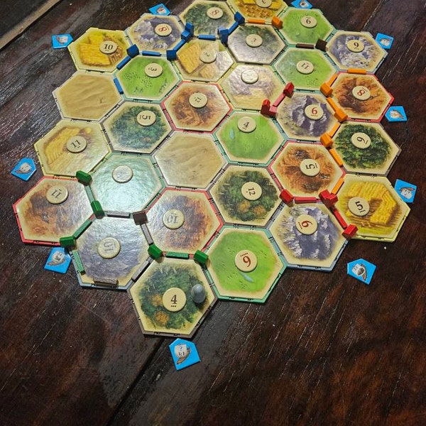 Hex Holders Magnetic 19 Pack for Hex Based Settlement Board Game ...