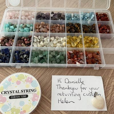 Crystal Gemstone Chip Bead Strands with Holes - Etsy