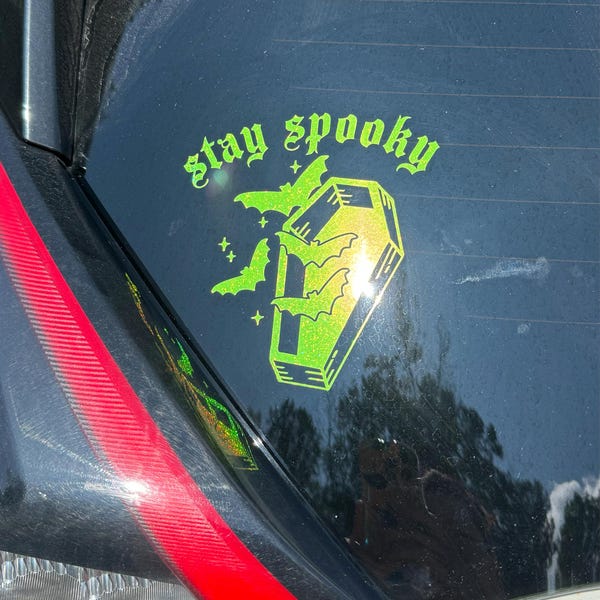 Stay Spooky Decal | Goth Car Decal | Goth Car Accessories | Goth Car ...