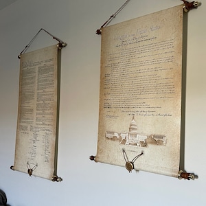 United States Constitution Wall Art Constitutional Document Canvas Wall ...