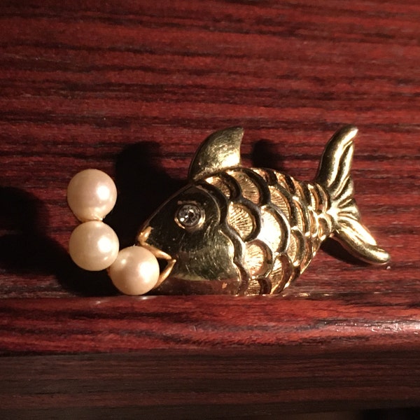 Vintage Alligator Pin, Green Enamel & Goldtone Figural Crocodile Brooch ...