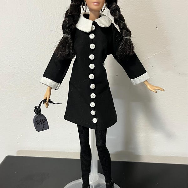 Handmade Fashion Doll Clothes Black/purple Witch Halloween Costume - Etsy