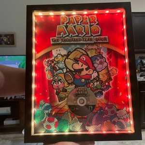 Super Mario World Treasure Map Poster Shadowbox large | Etsy
