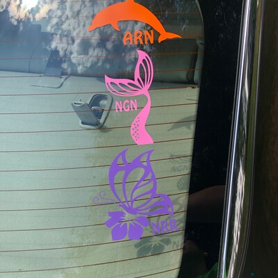 Mermaid Tail Vinyl Decal Sticker Many Sizes and Colors, for Tumbler ...