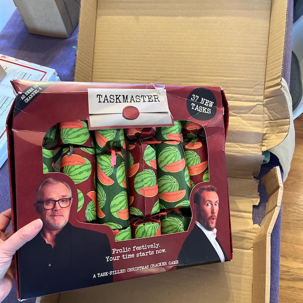 Taskmaster Crackers | Dinner Party Game | Alternative Christmas ...