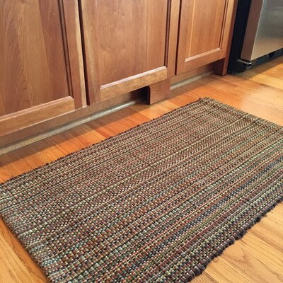 Rag Rug Traditional Craft Contemporary Design Always Recycled - Etsy