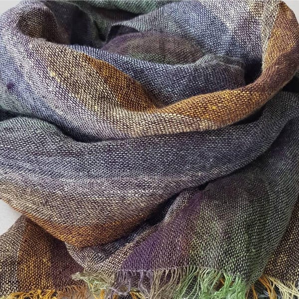 Linen Cloak, Linen Mantle, Linen Poncho, Turtleneck Cape, Linen Shawl ...