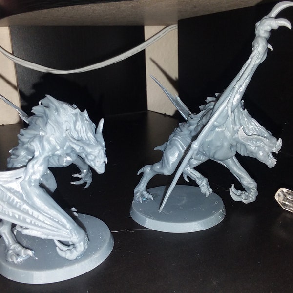 Feral Vampire - Dnd Monster - Varghulf - Undead Evil - 32mm | 28mm ...