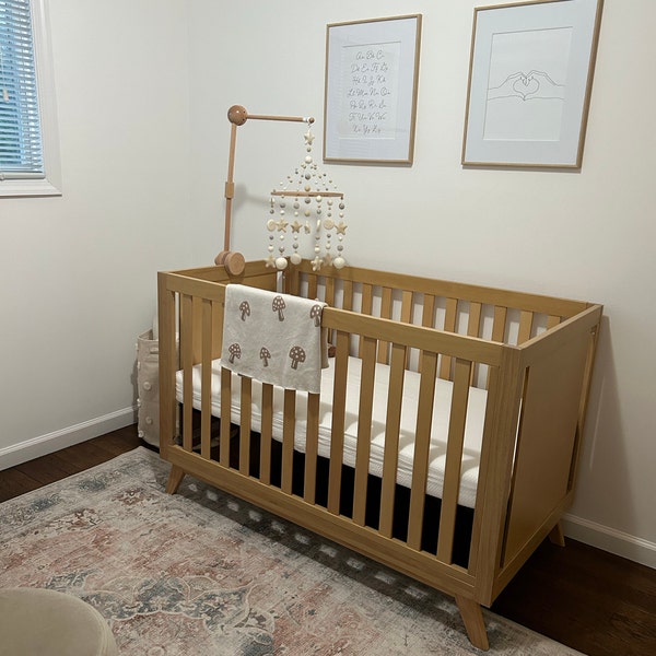 Neutral & Natural Baby Mobile, Nursery Mobile, Cot Mobile Boy, White ...