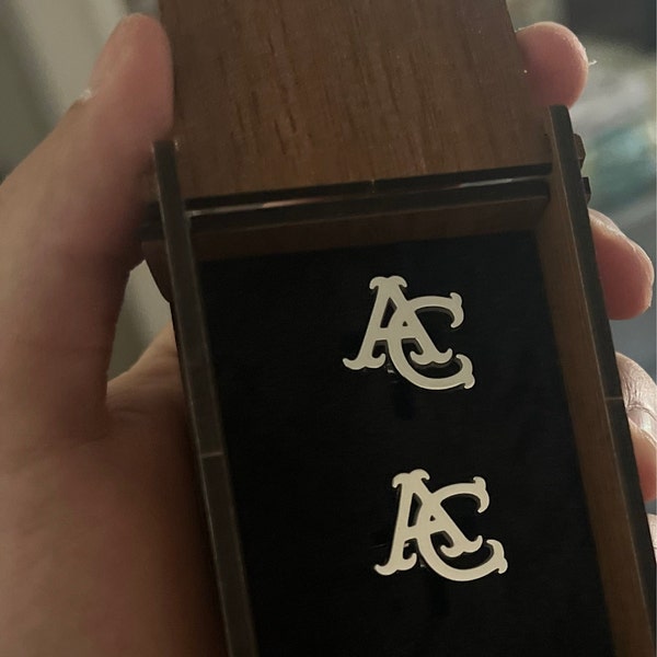 Personalized Name Cufflinks - Customized Cufflinks - Groom Wedding ...