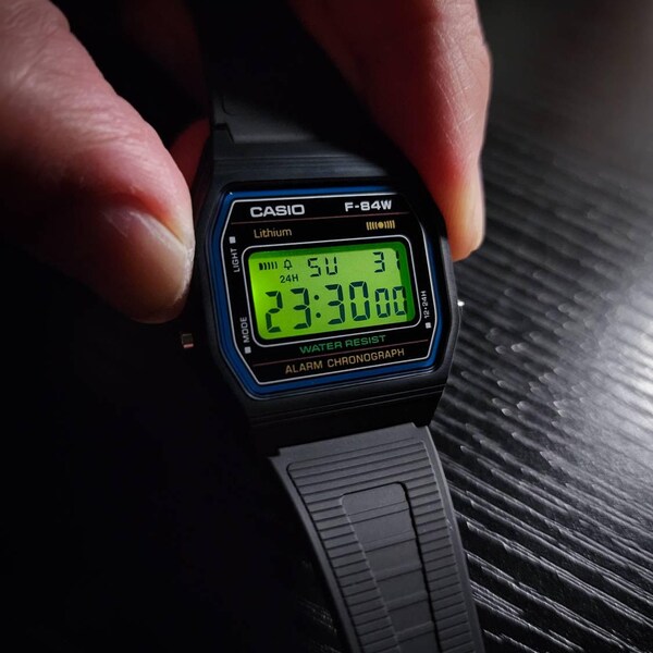 Casio A158W Modified With Rainbow Digits on Mirrored Lcd (v2.0) - Etsy