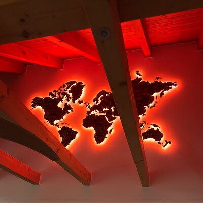 Large 3D Map of the World, XXL Map to Mark Travels, Extra Large Wall ...