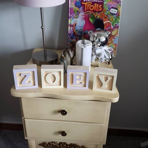 Wooden Letter Blocks, Wooden Alphabet Block, ABC Block, Child's Room ...