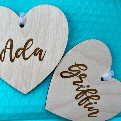 Heart Tags Valentines Day Name Tags Valentines Day Valentines Day Decor ...