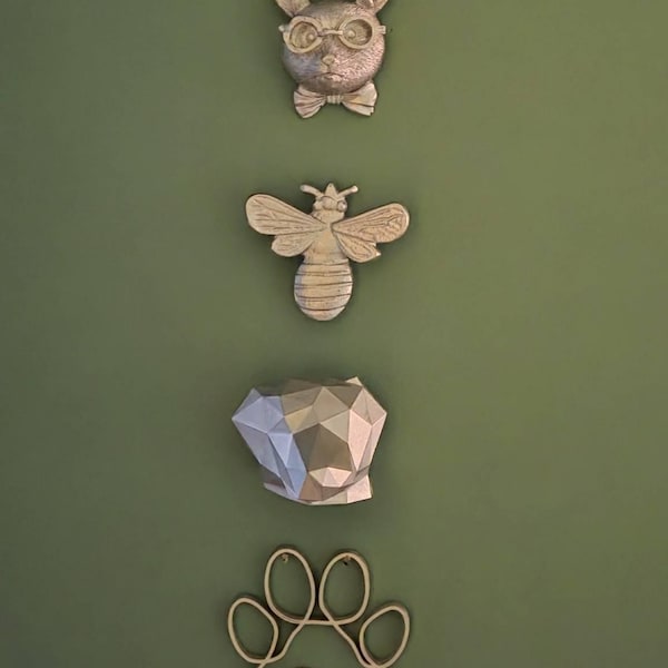 Gold Bee Wall Decoration Ornament Hanging Gift Bumble Home Decor ...