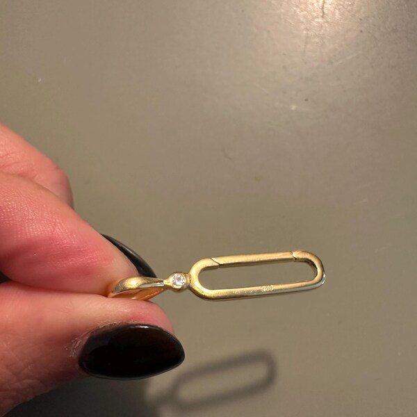 14k Solid Gold Swivel Push Lock, Swivel Gold Lock, 14k Gold Swivel ...