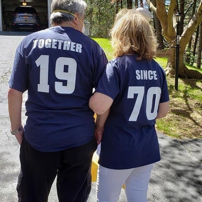 TOGETHER SINCE Custom Couples T-shirts, Anniversary & Wedding Gift ...