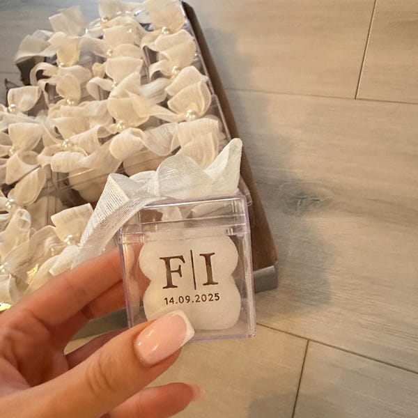 Foiled Wedding Initial Stickers, Personalised Wedding Favour Stickers ...