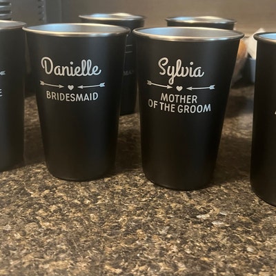 Personalized Copper Stainless Steel Pint Glass Cup Custom Pint Glass ...