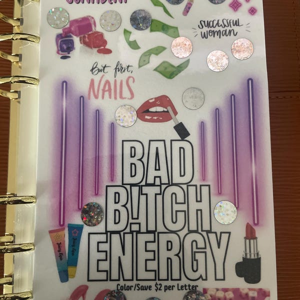 Baddie Energy Scratch off Savings Challenge - Etsy