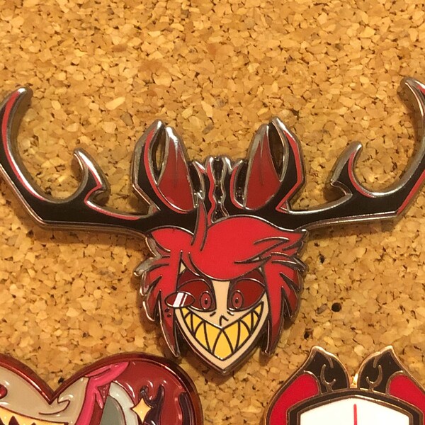 Hazbin Hotel Alastor Enamel Pin - Etsy