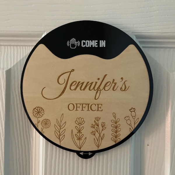 Personalized Work From Home Privacy Sign. Customizable 4 Sides Do Not ...