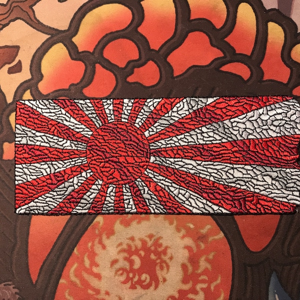 Rising Sun Flag Patch - 100% Embroidered Patch With Hook Backing - Etsy