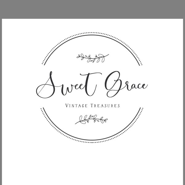 Editable Round Vintage Circular DIY Logo Template | Instantstamp ...