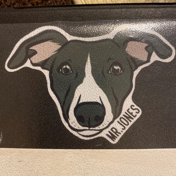 Personalised Whippet Stickers/ Custom Laptop Greyhound Stickers/ Dog ...