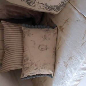 French Rustic Cushion Rectangular Cushion Country Heavy Grain Sack ...