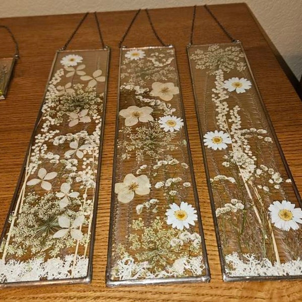 Suncatcher, Pressed Flower Art, Botanical Home Décor, Original and ...