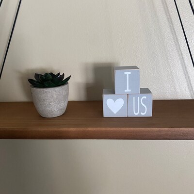 Mini Wood Sign Fall Blocks Stained Set of 3 Mini Blocks - Etsy