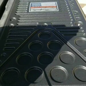 Thin Red Line Fire Distressed US Flag Reflective or Matte Vinyl Decal ...