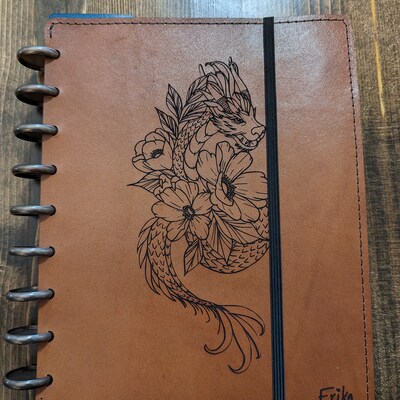 Leather Personalized Discbound Planner Cover - Etsy