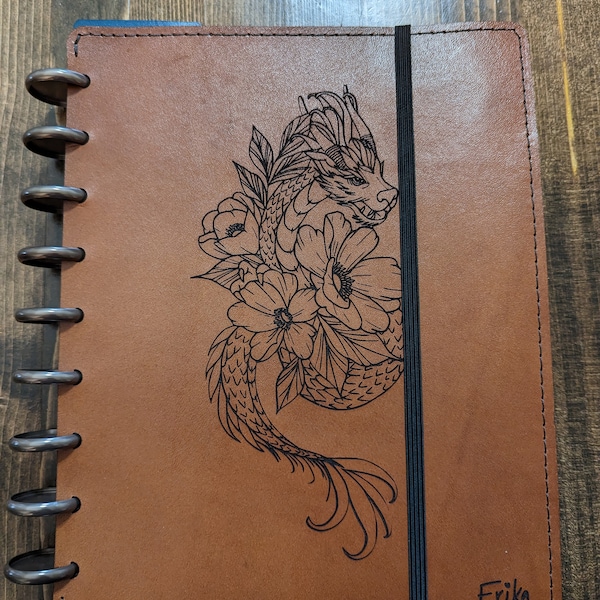 Leather Personalized Discbound Planner Cover - Etsy