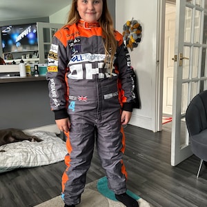 Hand/machine Made Go Kart Racing Suit Digital Printed Level 2 Made to Order Suit With Option to ...