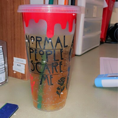 Custom AHS American Horror Story Season Themed Reusable Venti Starbucks ...