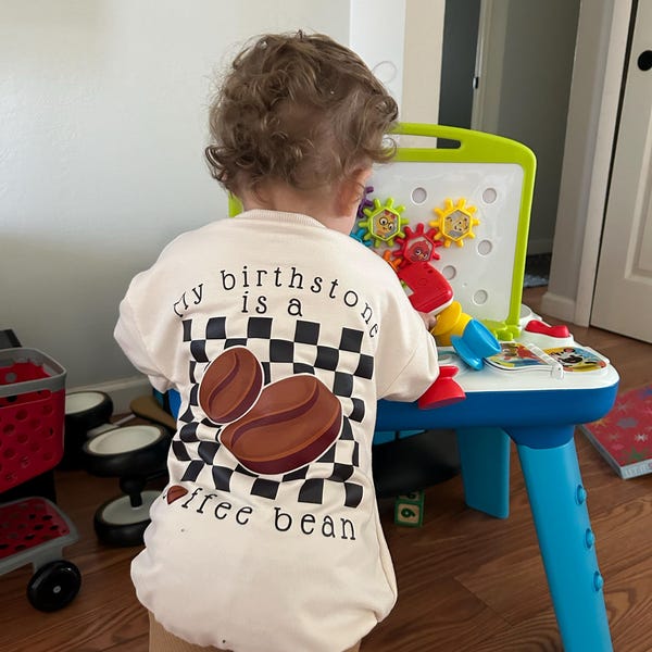 Little Bean Baby Bodysuit, My Birthstone is a Coffee Bean Romper ...