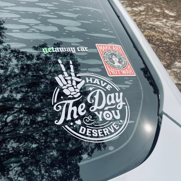 Getaway Car Vinyl Decal | Car Window Rearview Mirror Bumper Laptop ...