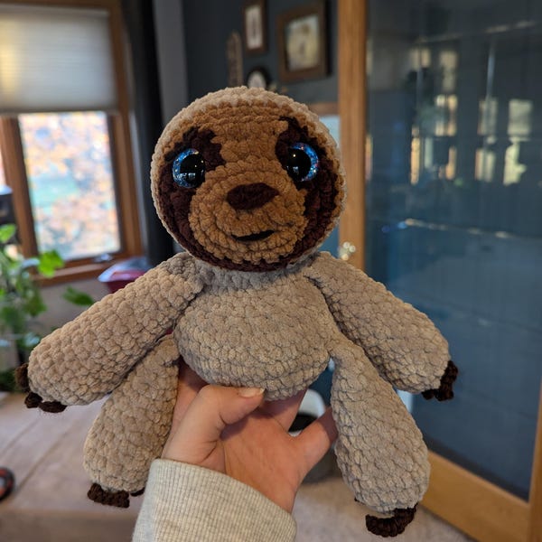 Sloth Crochet Pattern Amigurumi PDF Pattern - Crochet Sloth Plush ...