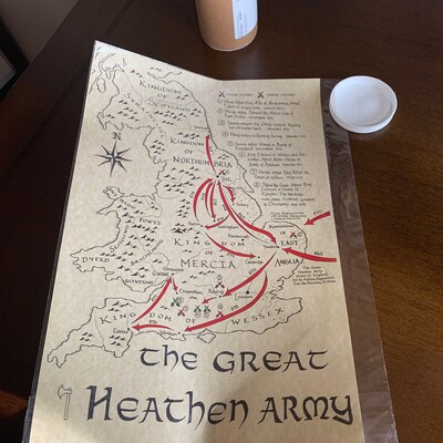 Great Heathen Army Viking Map - Etsy