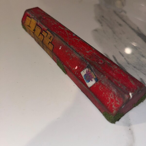 12 Cement Fingerboard Park Bench / Ledge With Graffiti / Weathering ...