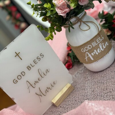 God Bless Acrylic Sign - Etsy