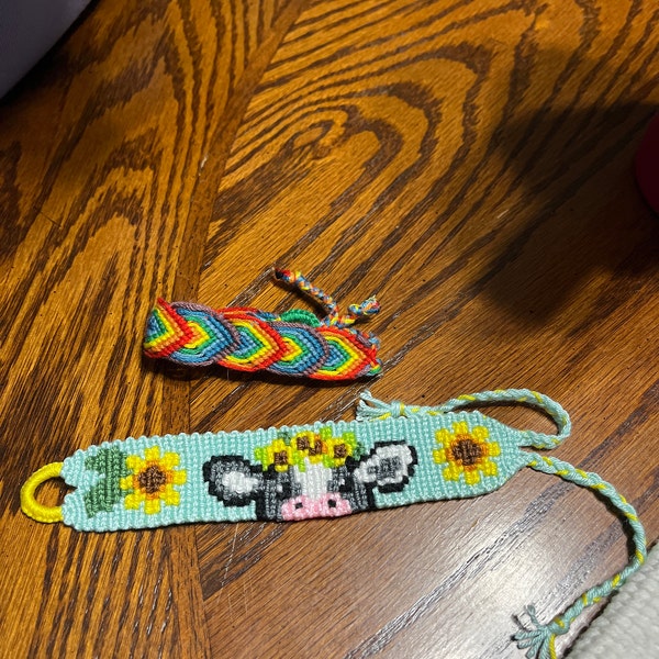 Cow Bracelet, Cow Handmade Friendship Bracelets, Friendship Bracelet ...
