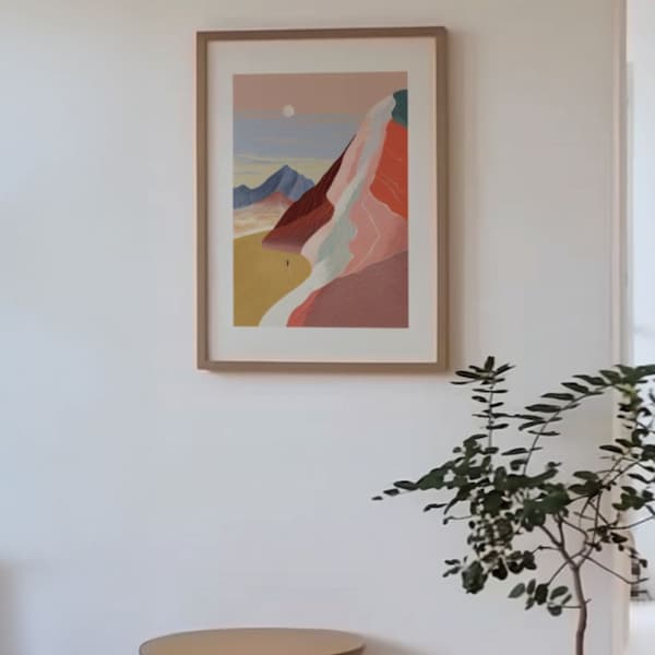 Abstract Woman Reading Book Wall Art Modern Abstract Art Modern Simple ...