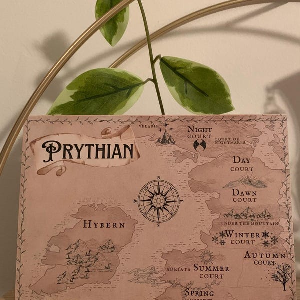 Map of Prythian Bookish Print 5x7 | A Court of Thorns and Roses ...