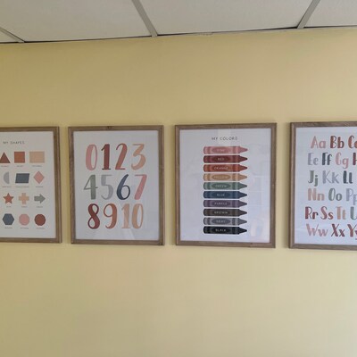 Rainbow Counting Poster, Numbers 0-10 Print, PRINTABLE Educational Wall ...