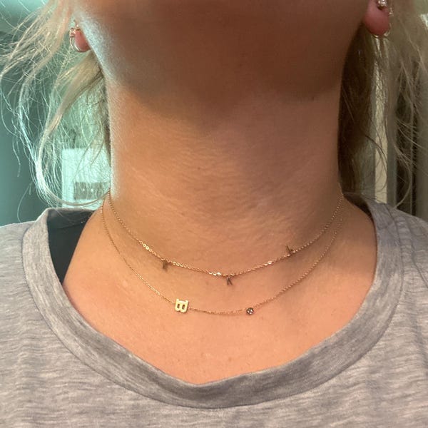 Name Choker 18k Gold, Curb Choker Name, Name Chokers, Gift for Her ...