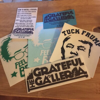 Feel the Bern Bernie Sanders Stickers Vinyl Stickers Bernie Donation ...