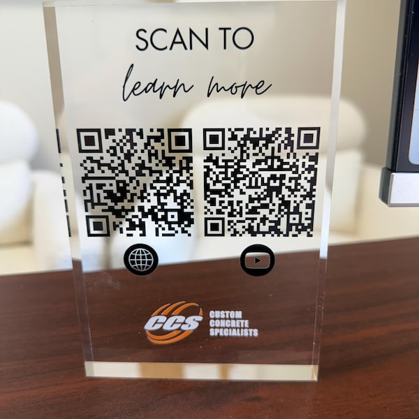 Wedding QR Code Sign, QR Code Donation Sign, Tip the Newlyweds, Acrylic ...